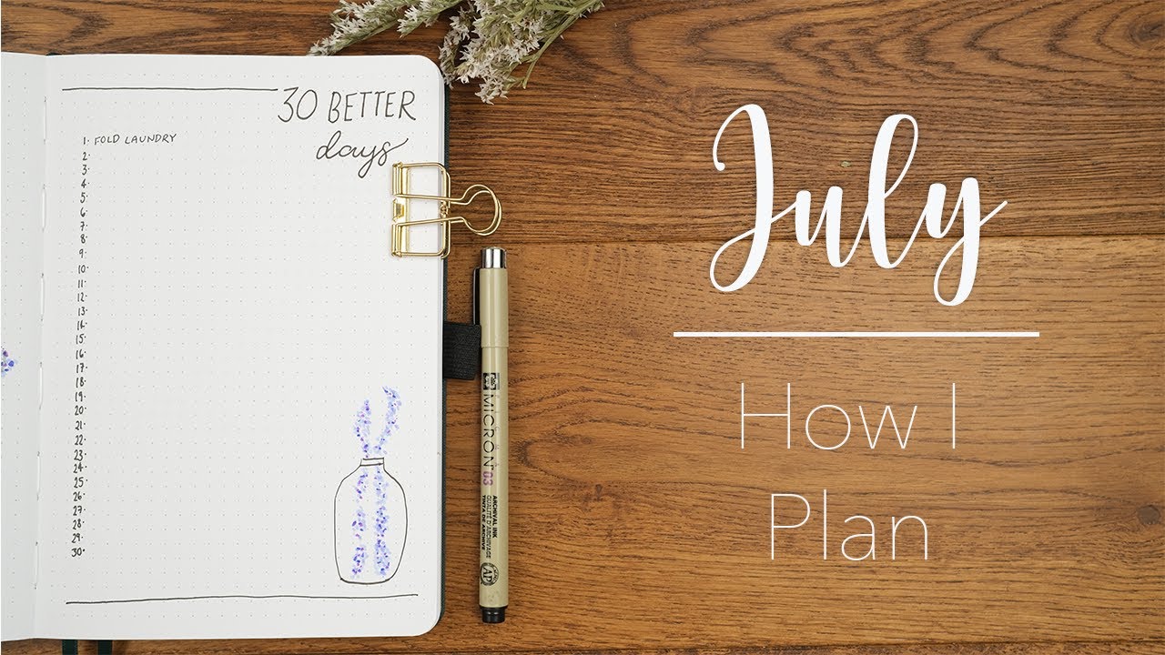 Monthly Planning | July 2020 - YouTube
