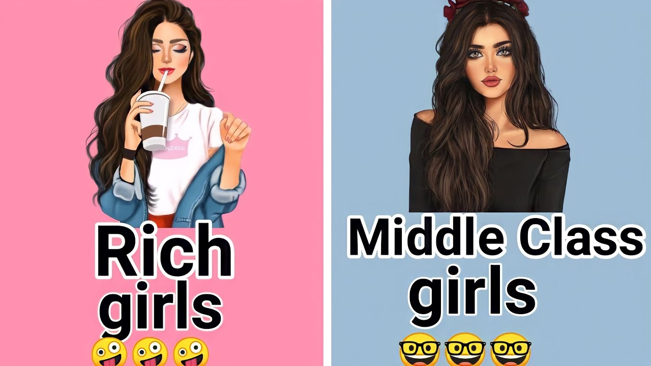 Rich girls Vs Middle class girls 🤪💕| Rich girl dress vs middle class ...