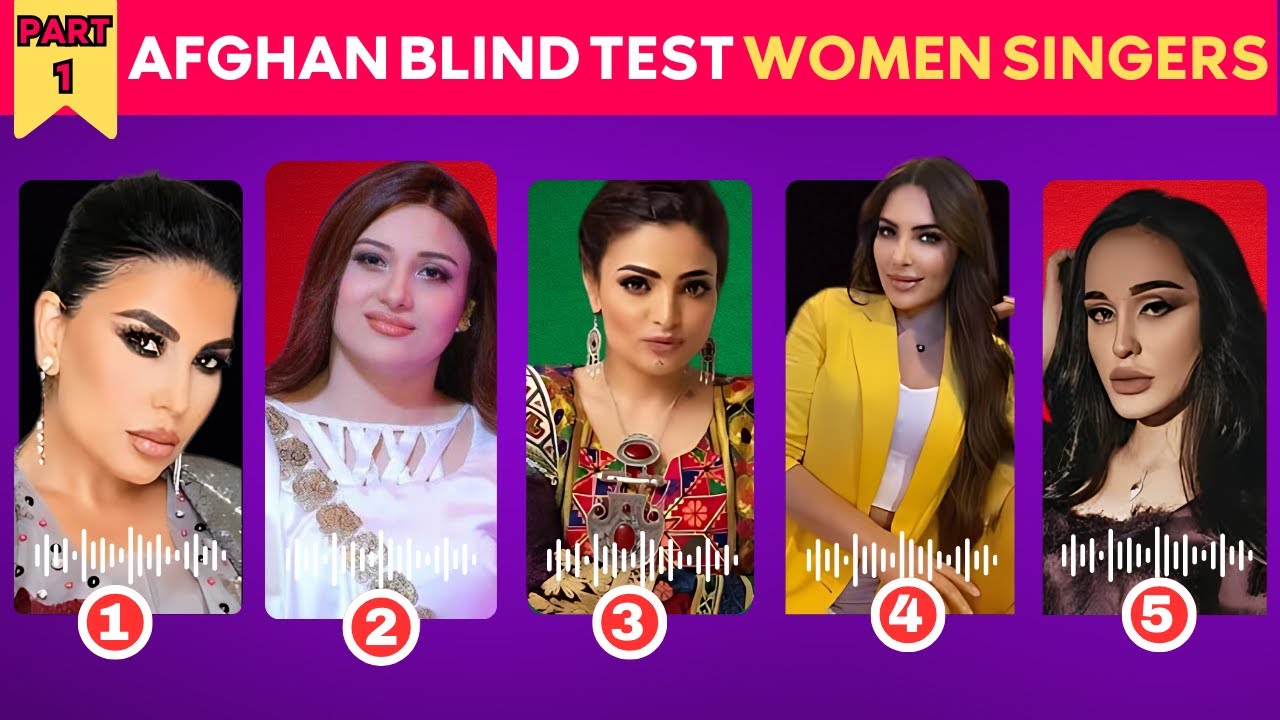 CAN YOU GUESS AFGHAN SINGER 🎤 🎶 | PART 1 | Afghan tajik female artist ...