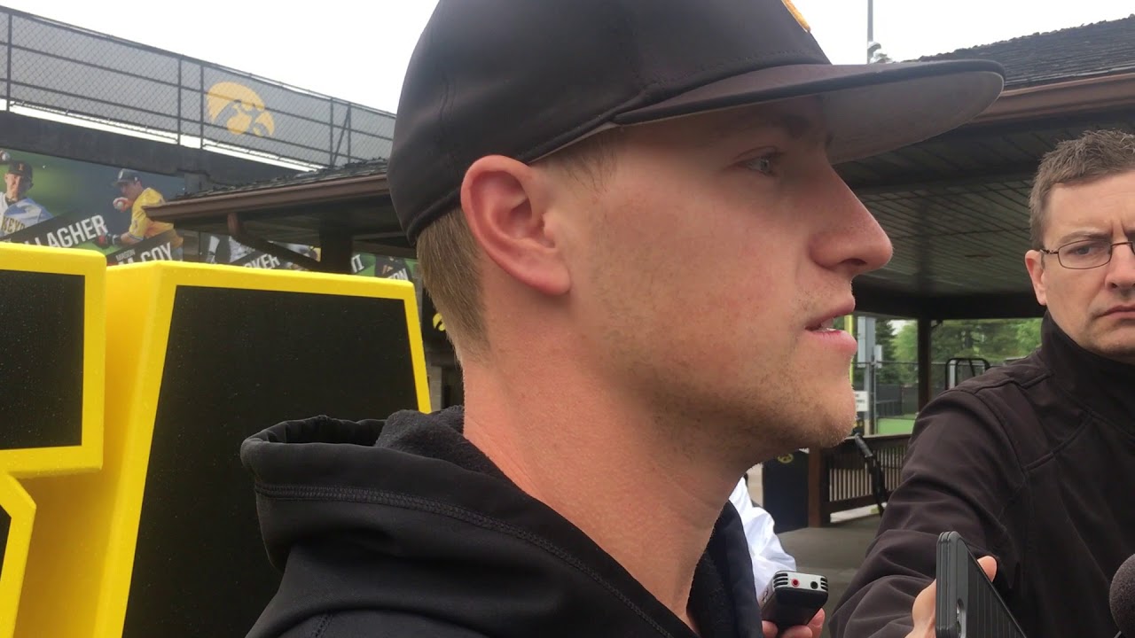 Iowa catcher Tyler Cropley on Big Ten Tournament hopes - YouTube