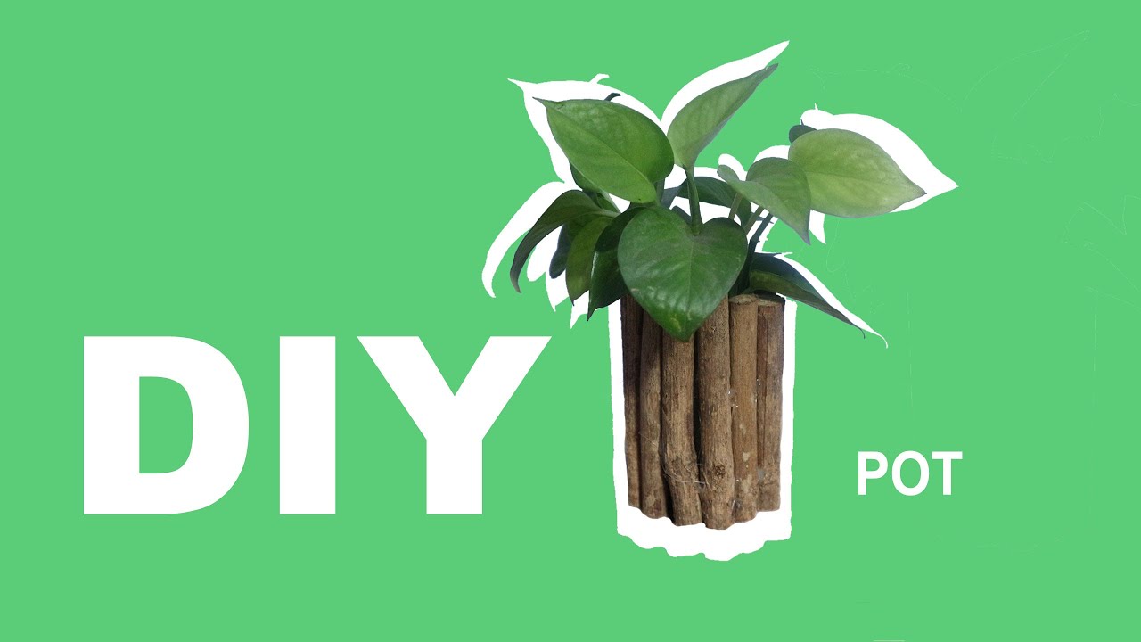 [DIY] Cara Membuat Pot Bunga dari Botol Bekas dan kayu - YouTube