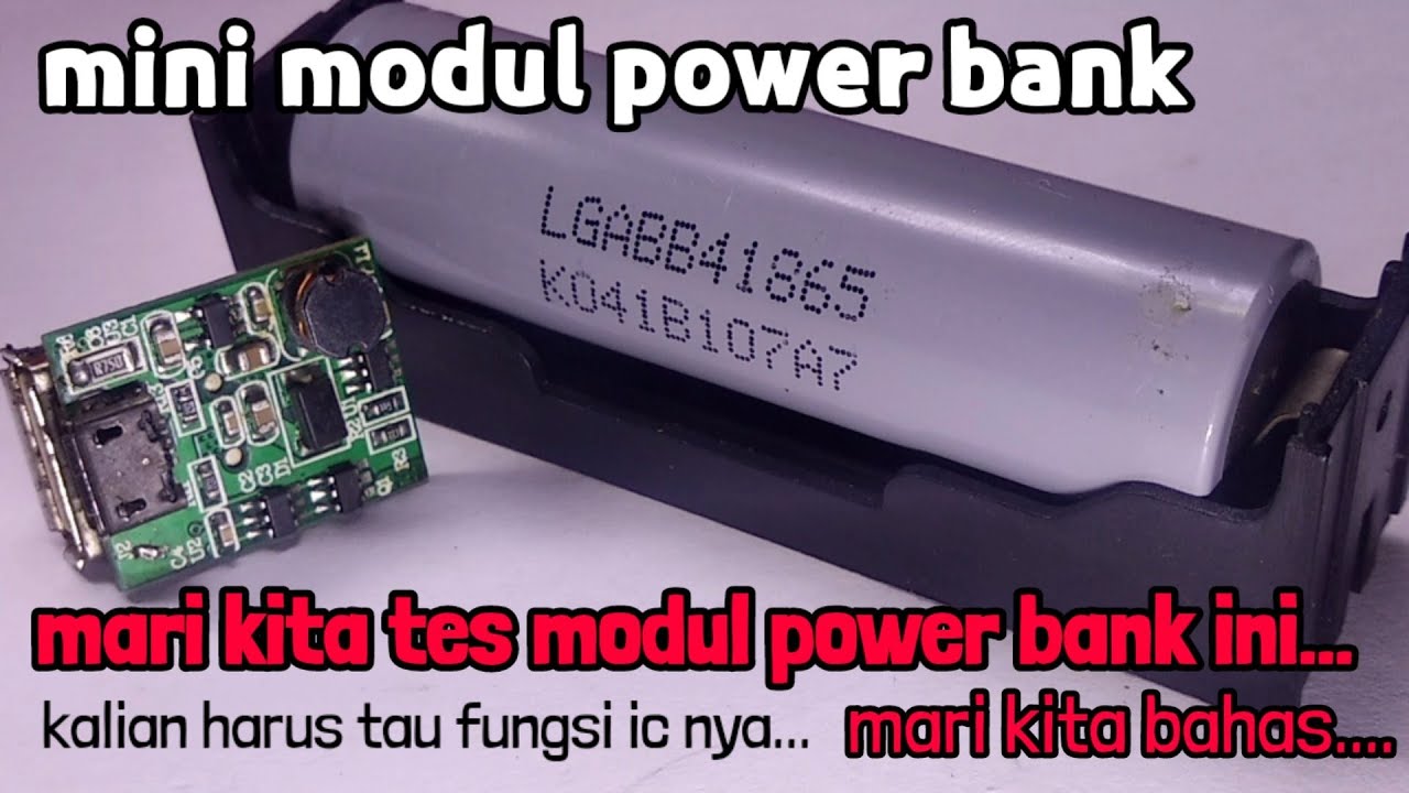 CARA MUDAH MENGETAHUI FUNGSI IC PADA POWER BANK - YouTube