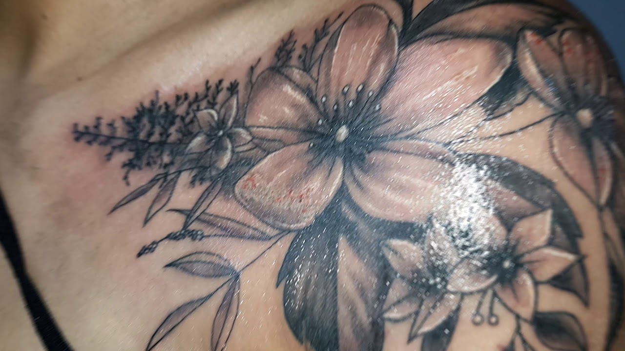 Flores cover up TATTOO - YouTube