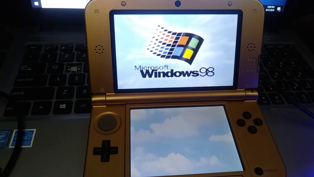 Windows 98 on 3DS - YouTube