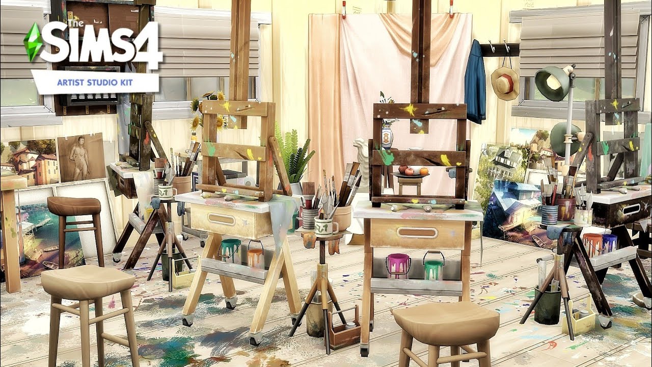 Artist Studio 🎨 | The Sims 4 Artist Studio Kit Speed Build - YouTube