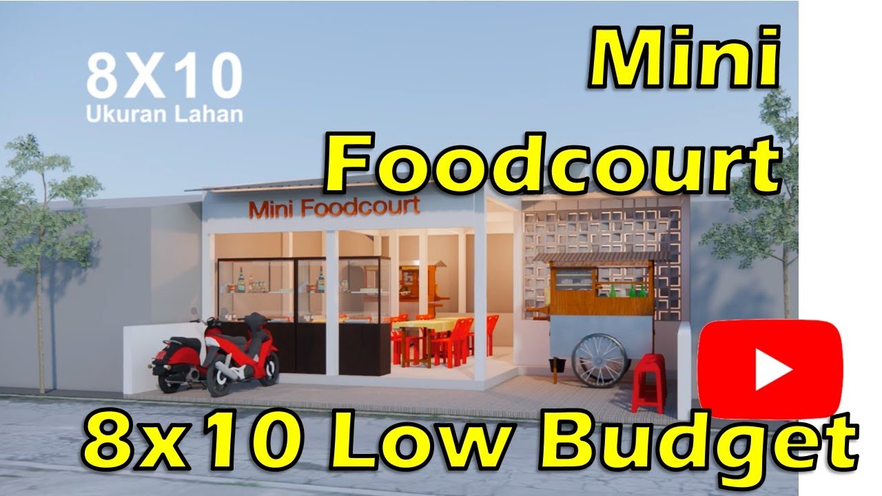 Desain mini foodcourt low budget - YouTube