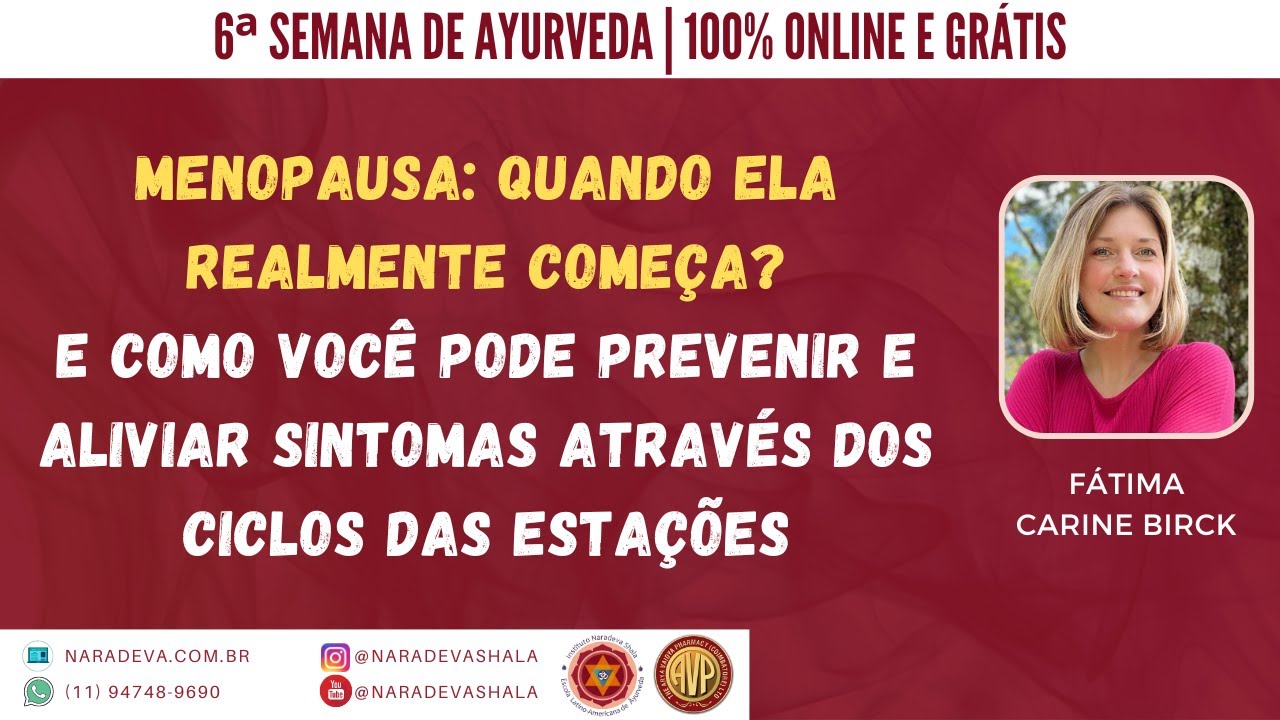 MENOPAUSA: quando ela realmente começa? por Fátima Carine Birck - YouTube