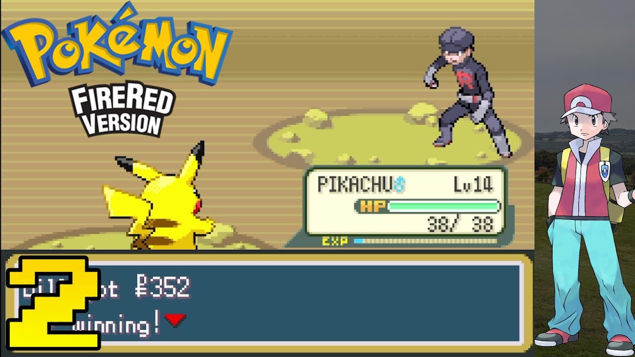 Pokémon FireRed [2] - Mt. Moon to Cerulean City - YouTube
