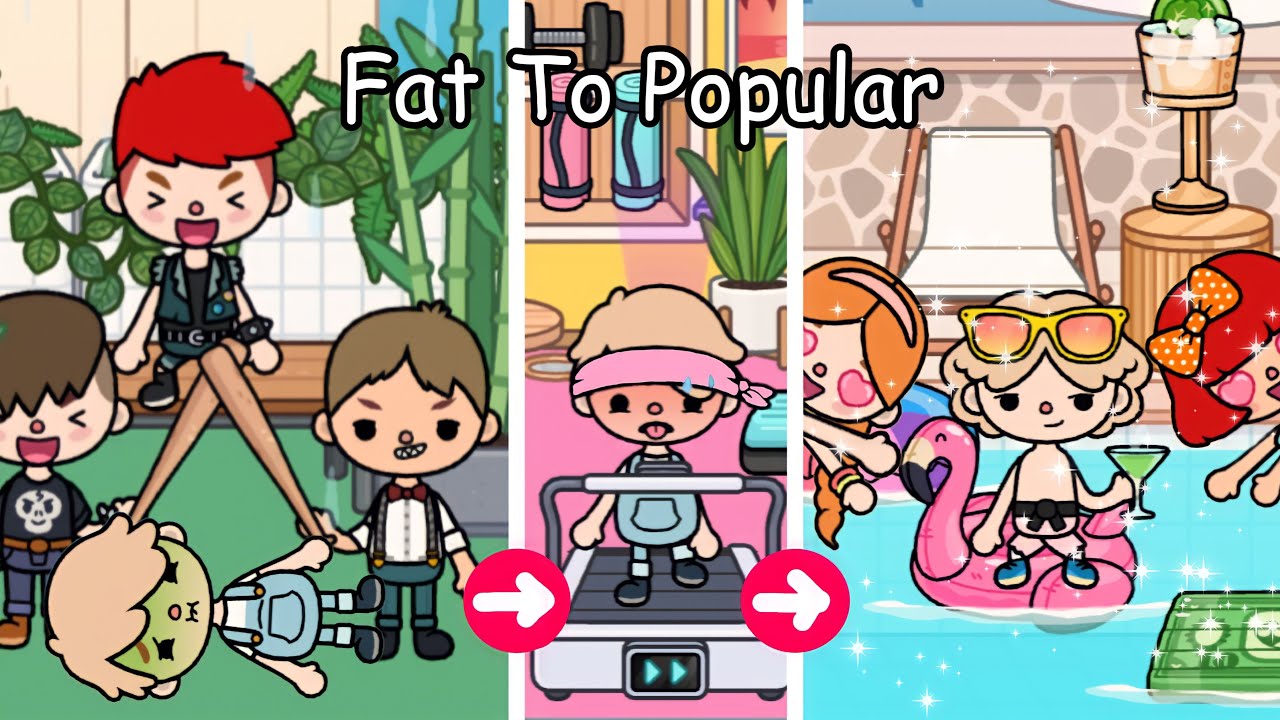 Fat To Popular 😋🥘 ️😎👀 ️| Love Story | Toca Story | Toca Life World 🌍 ...