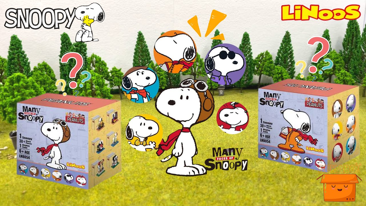 Many Faces of Snoopy Building Blocks Linoos Peanuts | Speedbuild ...