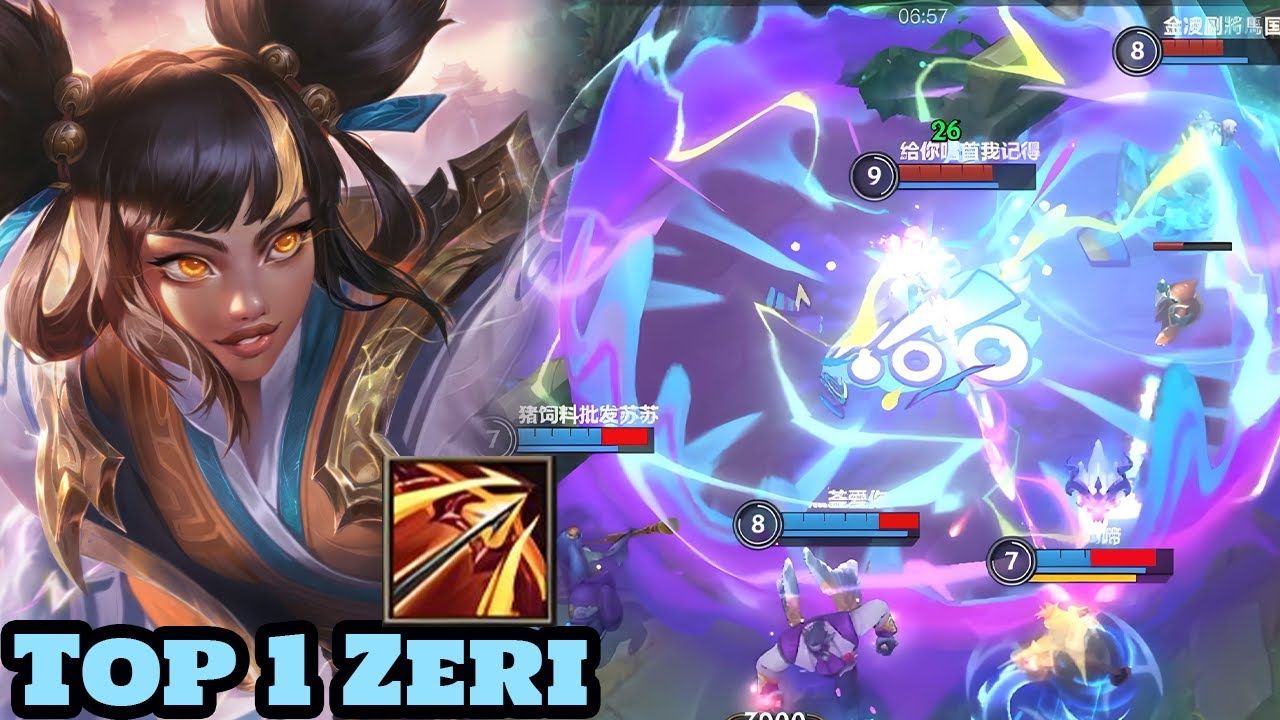 Wild Rift Zeri - Top 1 Zeri Gameplay Rank Master - YouTube