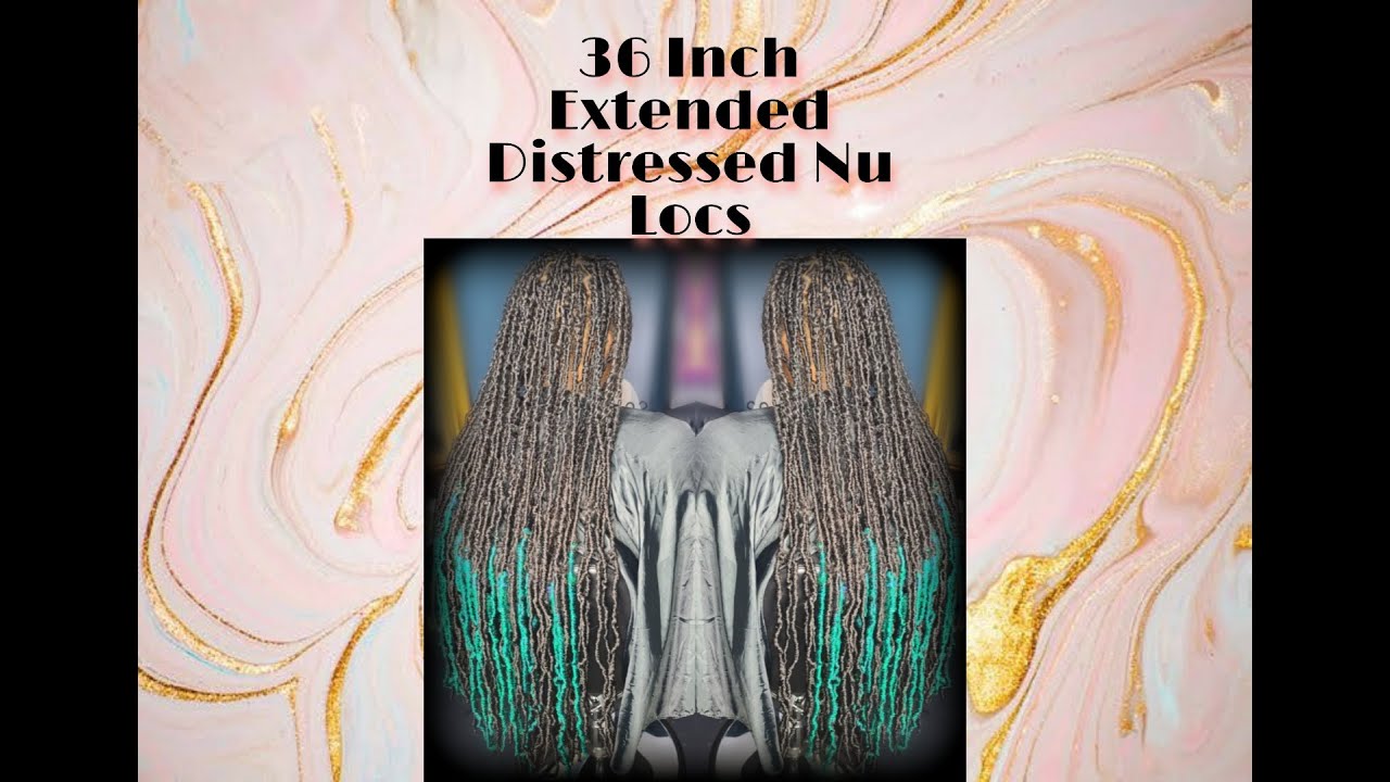 Detailed 36 inch Distressed Extended Locs / Extended Soft Locs Tutorial ...