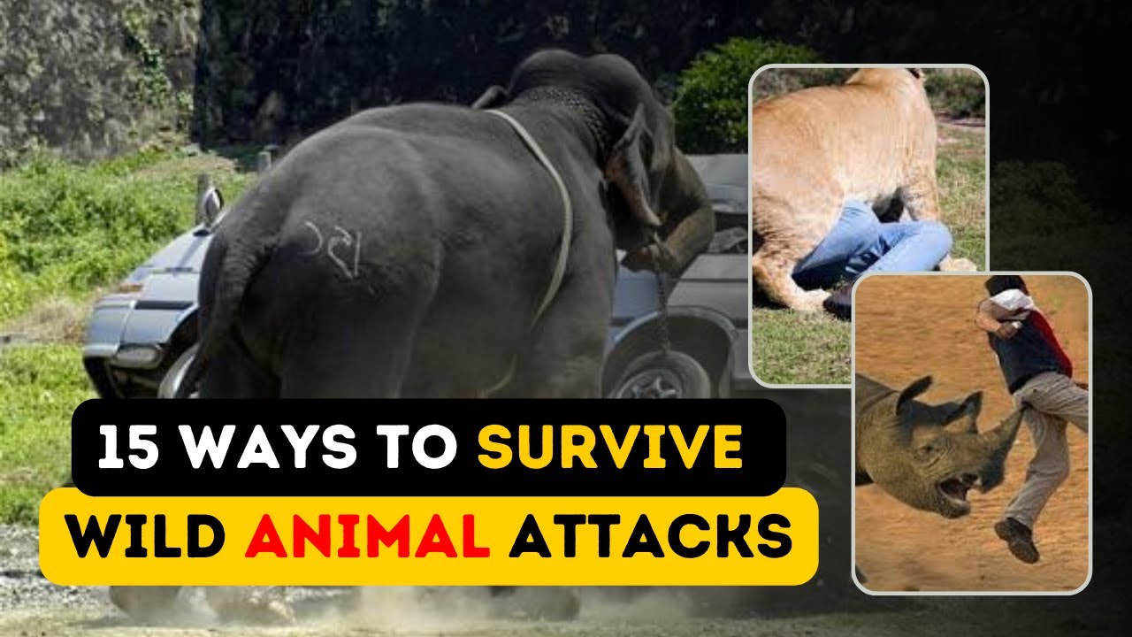 15 Ways To Survive Wild Animal Attacks - YouTube