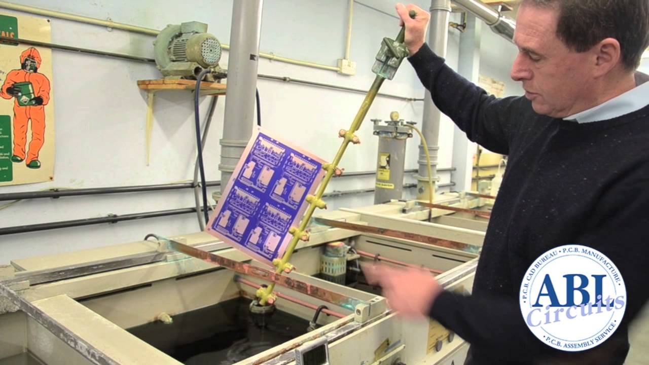 ABL Circuits PCB immersion in copper sulphate solution 07 - YouTube