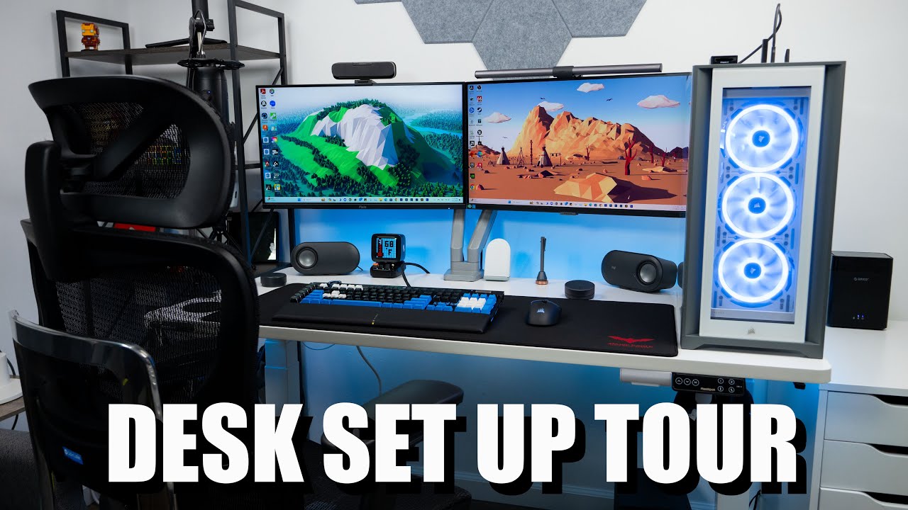 Dream Desk Set Up 2024 | Editing and Gaming Desk Set Up - YouTube