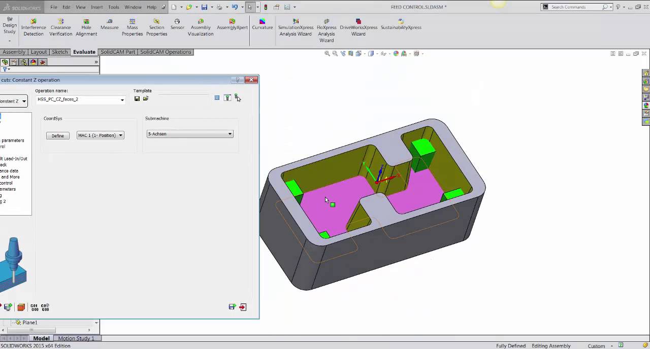 What's New in SolidCAM 2015: HSS Feed Control - YouTube