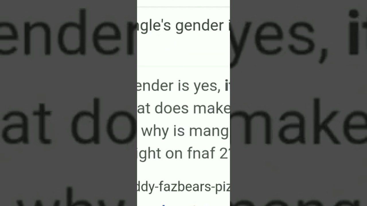 yes, yes, yes, Mangles gender is Yes. - YouTube