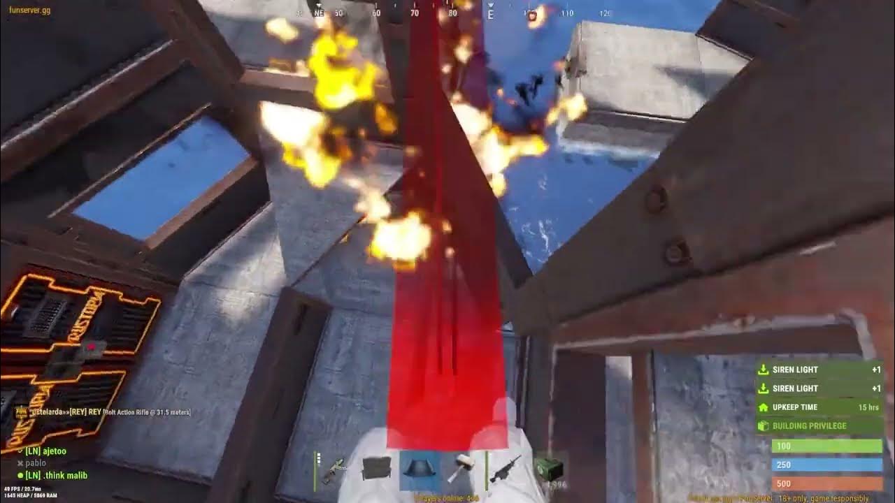 defending a raid - rust - YouTube