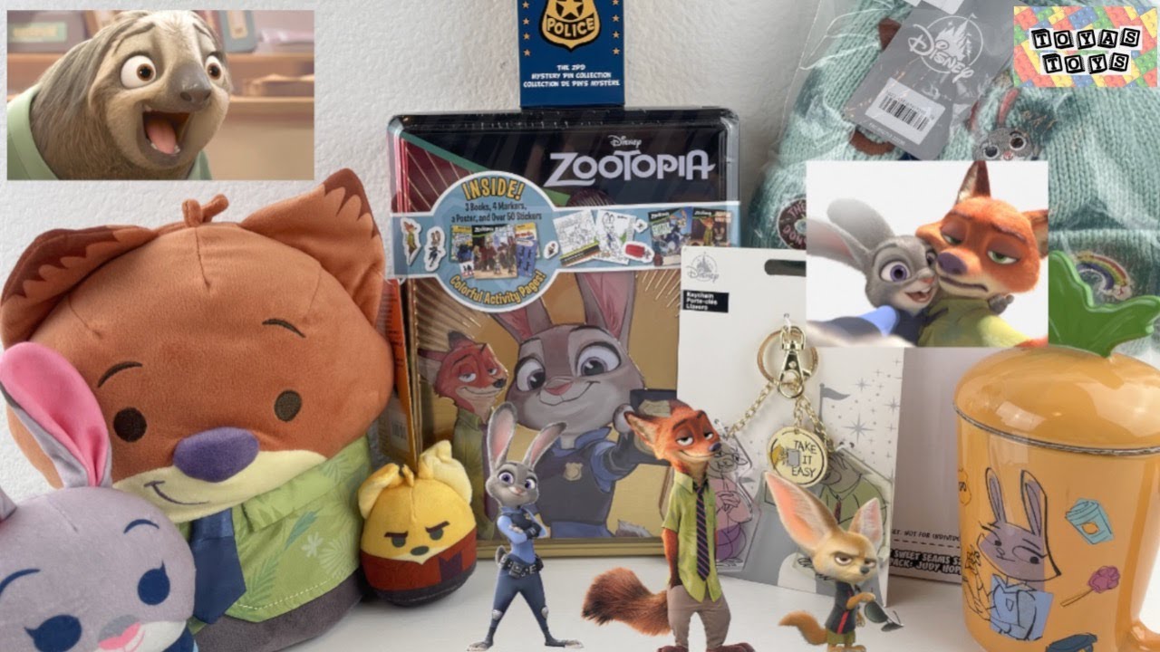 Unboxing Disney Zootopia Collection: Judy Hopps Nick Wilde Plush Set ...