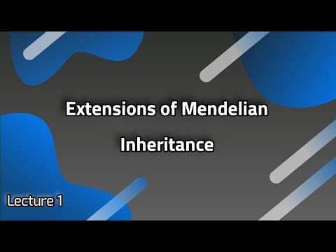 Lecture 1: Extensions of Mendelian Inheritance - YouTube