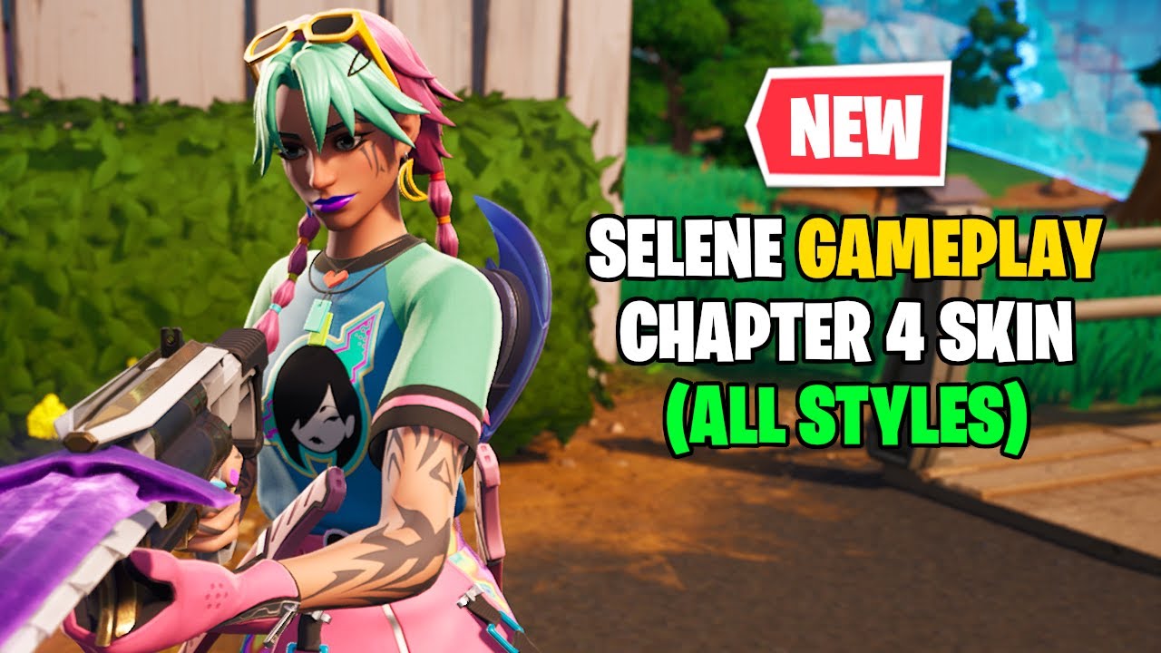 *NEW* Selene Skin Gameplay - Fortnite Chapter 4 Battle Pass (ALL STYLES ...
