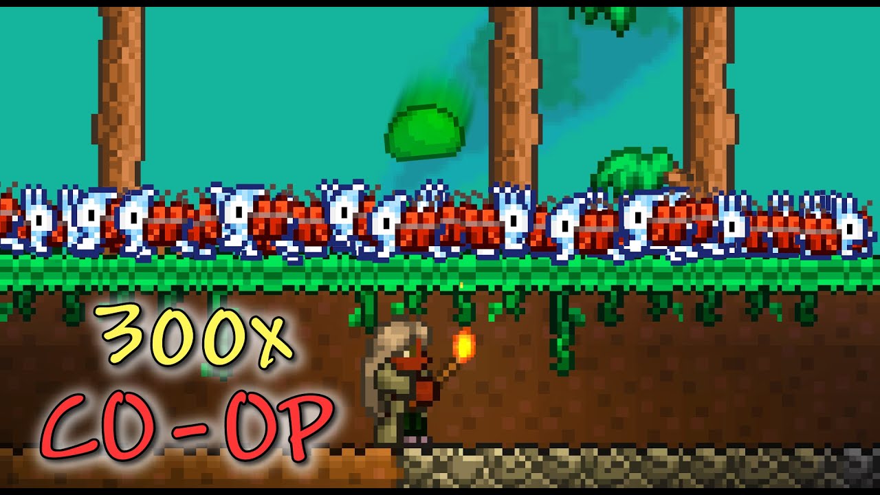 Hardcore Terraria with 300x Spawns on Legendary difficulty | Co-op ...