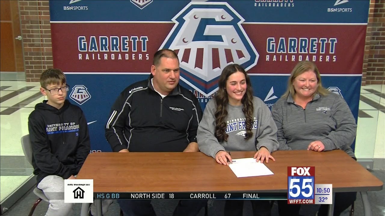 Garrett's Schenkel signs with Saint Francis - YouTube