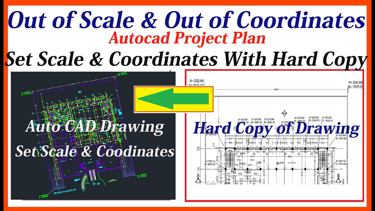 Site Plan Out of Scale & Coordinates Set Original Coordinates & Scale ...