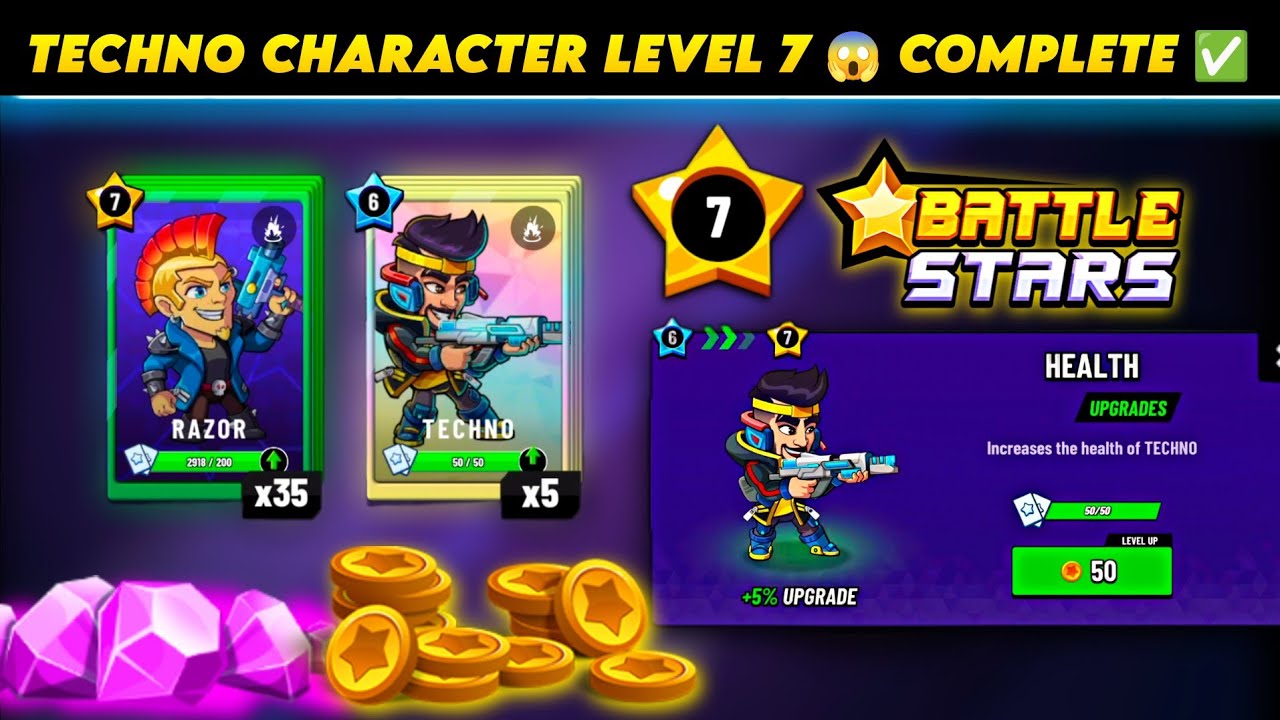 OMG! Upgrading Techno Character Level 7 😱 || Upgrading 2nd Iconic ...