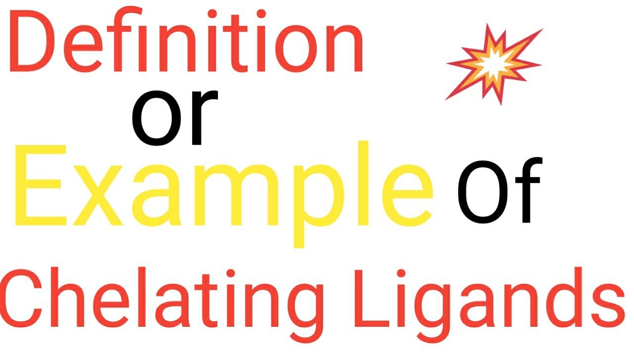 Definition or example of chelating Ligands - YouTube