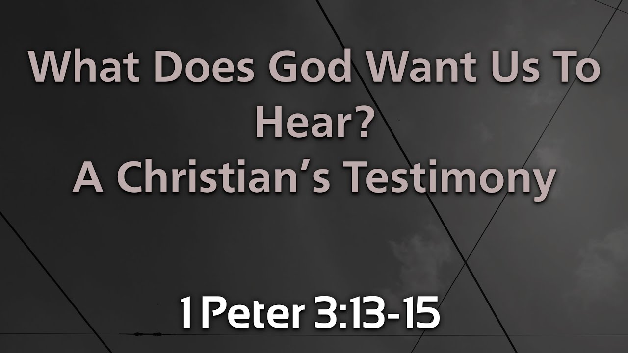 What Does God Want Us To Hear Part 4 YouTube