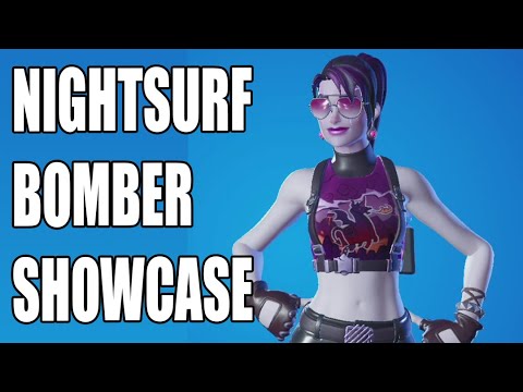 NIGHTSURF BOMBER Skin Showcase in Fortnite Chapter 2 Season 4 - YouTube