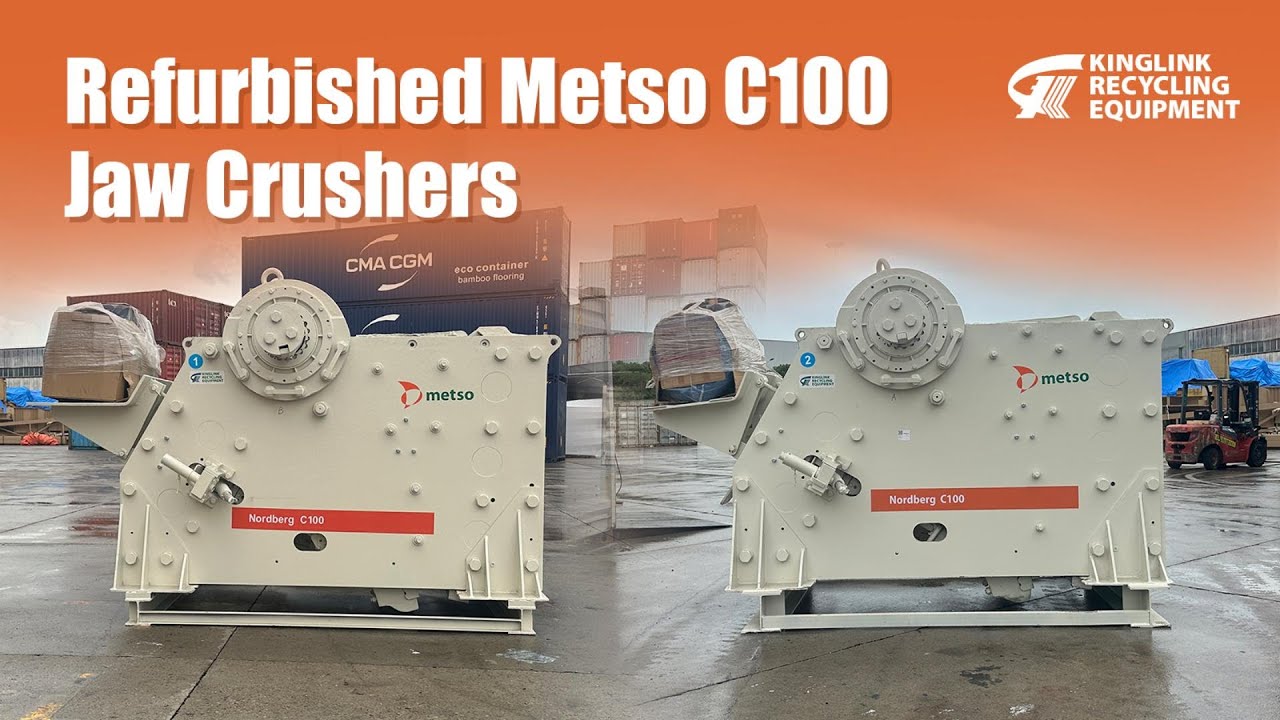 Refurbished Metso C100 Jaw Crushers - YouTube