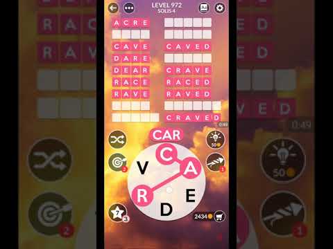 WORDSCAPES UNCROSSED LEVEL 972 NEW UPDATE masaya ang mga salita - YouTube