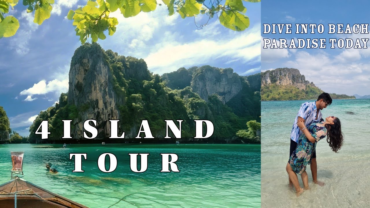 4 Island tour in Krabi 🌊 A day filled with Experiences! 😍 Exploring it ...