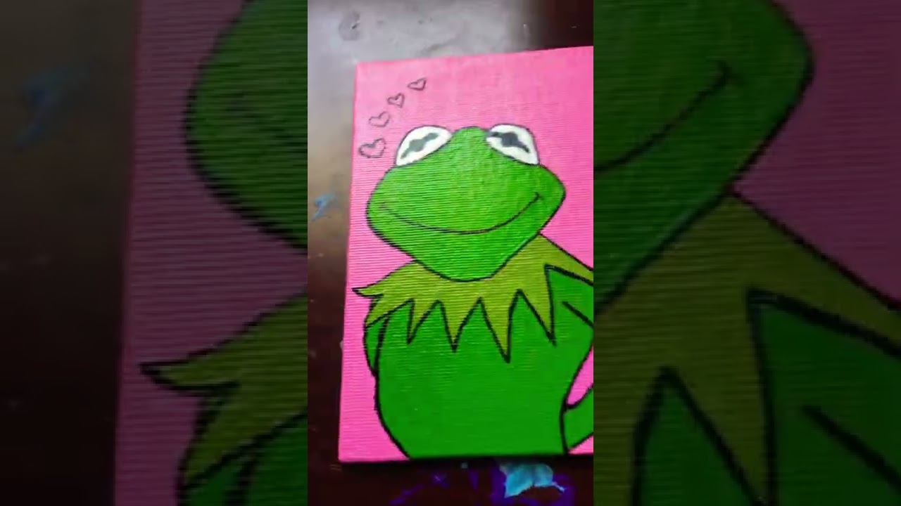 Painting Kermit the Frog!! - YouTube