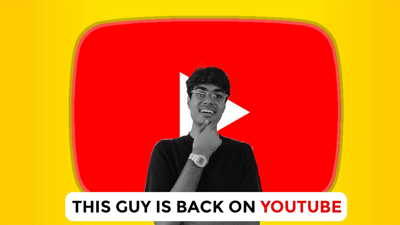 This guy is back on YouTube. - YouTube