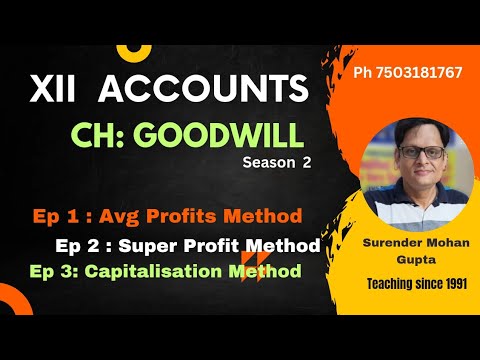 Goodwill Season 2 || Xii Accounts Goodwill || Methods of Valuation of ...