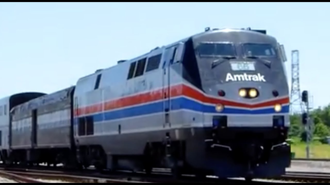 Amtrak 66 Phase II Passing by Tower 55 in Fort Worth - YouTube