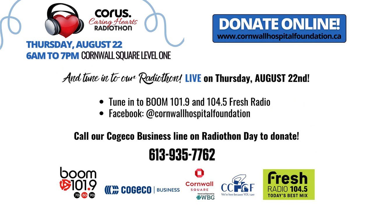 Corus Caring Hearts Radiothon (30s) - YouTube
