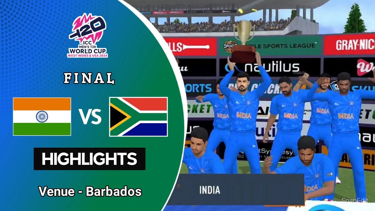 𝗜𝗡𝗗𝗜𝗔 𝗩𝘀 𝗦𝗢𝗨𝗧𝗛 𝗔𝗙𝗥𝗜𝗖𝗔 | 𝗧𝟮𝟬 𝗪𝗼𝗿𝗹𝗱 𝗖𝘂𝗽 𝟮𝟬𝟮𝟰 | 𝗠𝗮𝘁𝗰𝗵 - 𝟱𝟱 | 𝗙𝗶𝗻𝗮𝗹 | 𝗥𝗲𝗮𝗹 ...