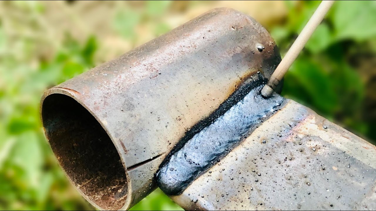 Welding technique on rust plate with thin pipe not discussed before ...