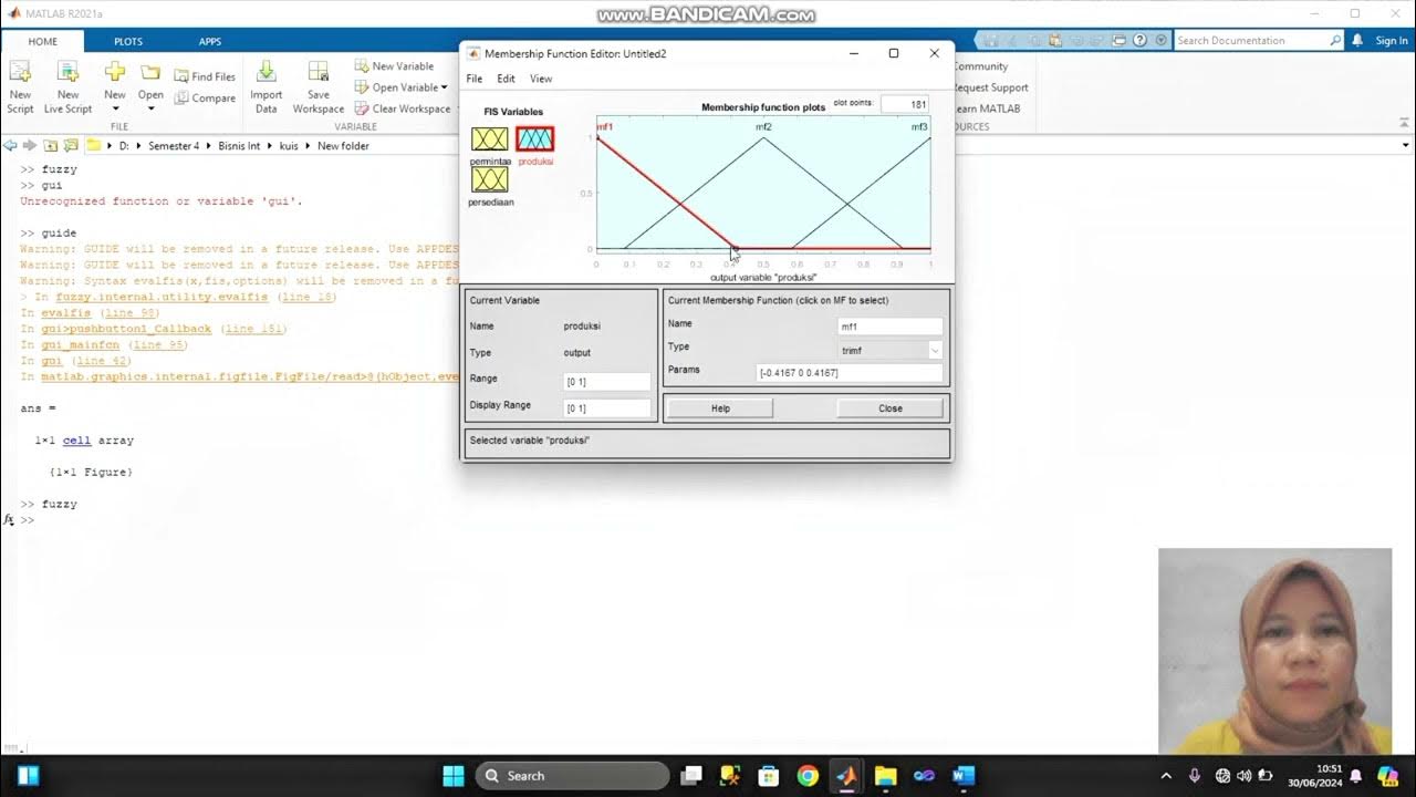 Matlab-Fuzzy Logic Metode Mamdani - YouTube