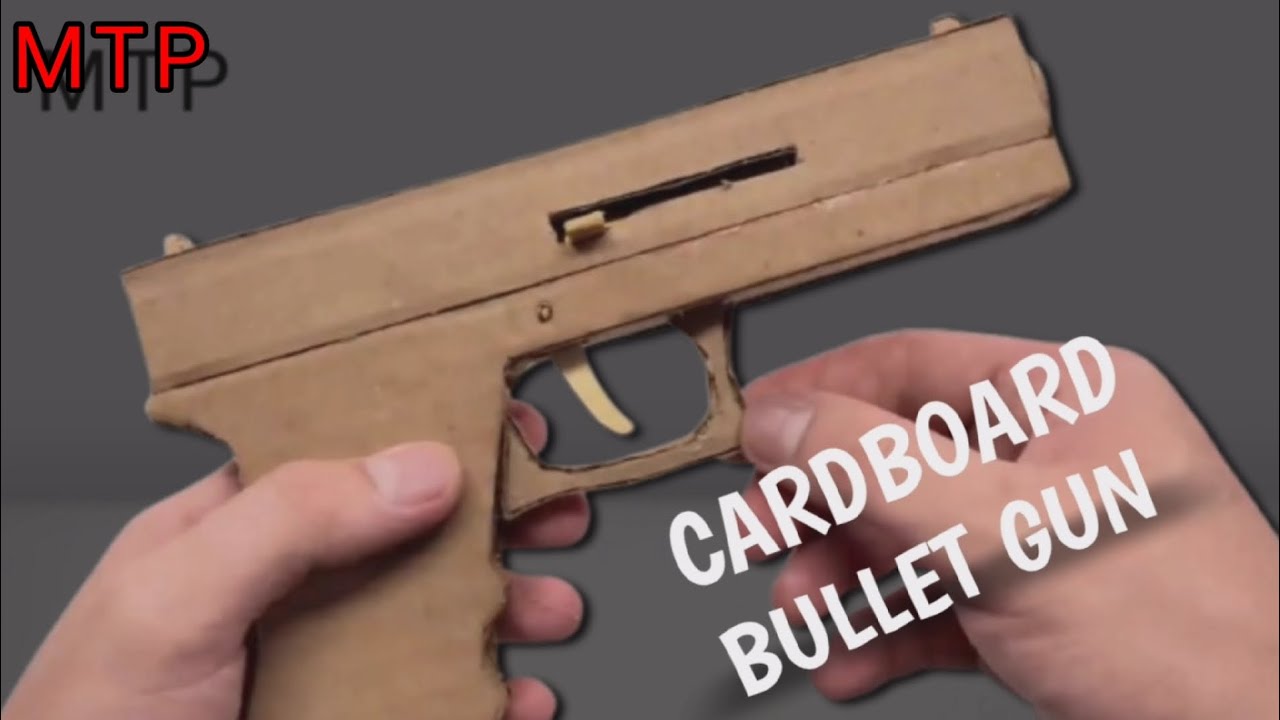 how to make cardboard bullet gun || amazing gun ideas || - YouTube
