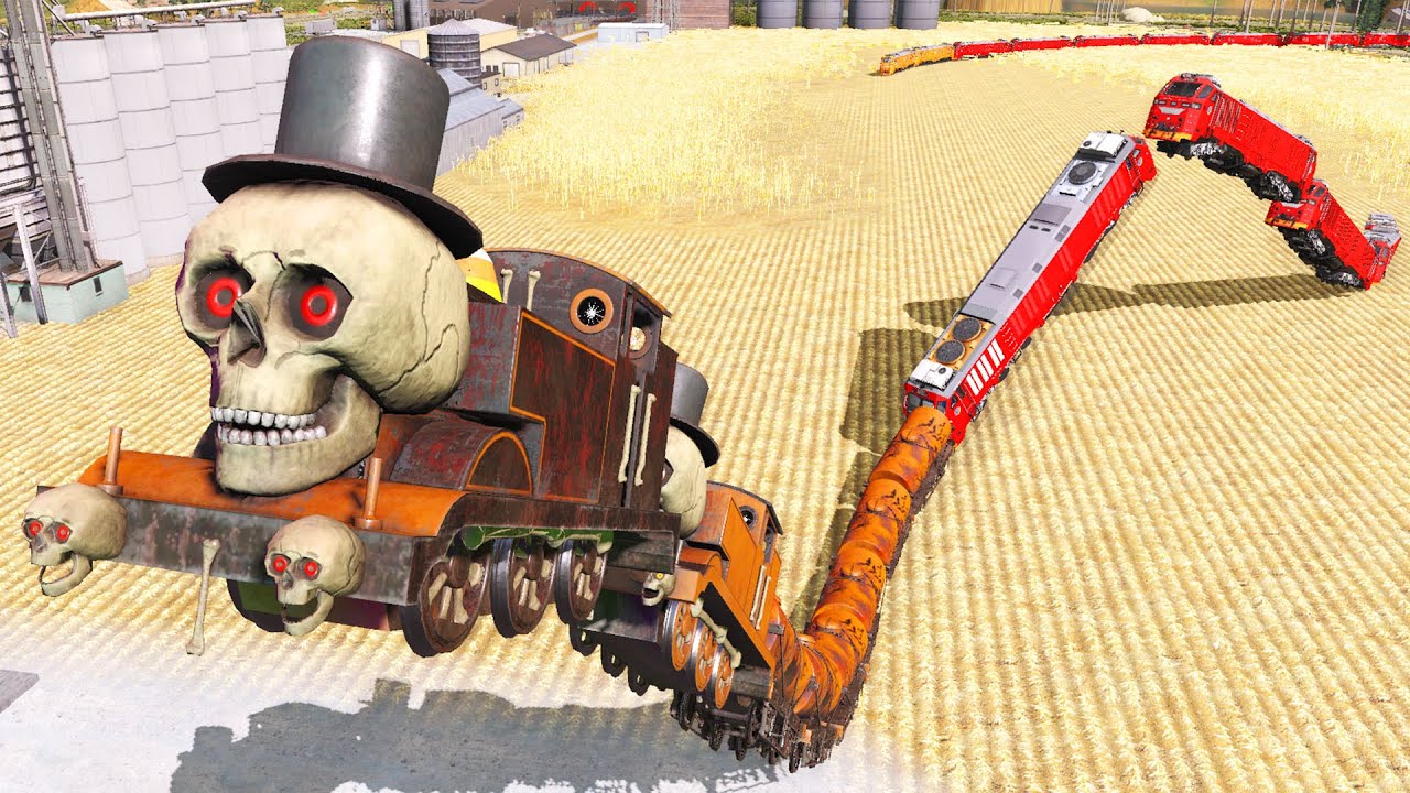 Spooky! Ghost Train Plays in a Wheat field | Trainz Railroad Simulator ...