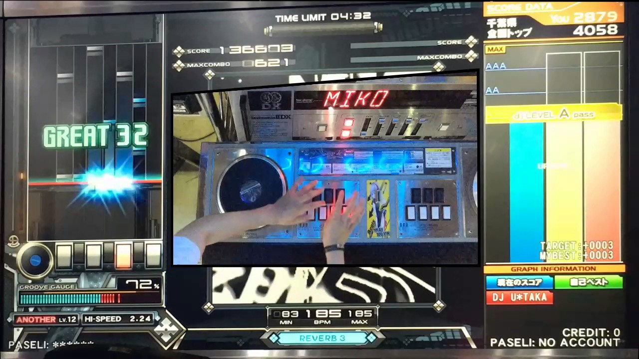 【beatmania IIDX】 卑弥呼 - 4074 - player:U*TAKA 【SINOBUZ】 - YouTube