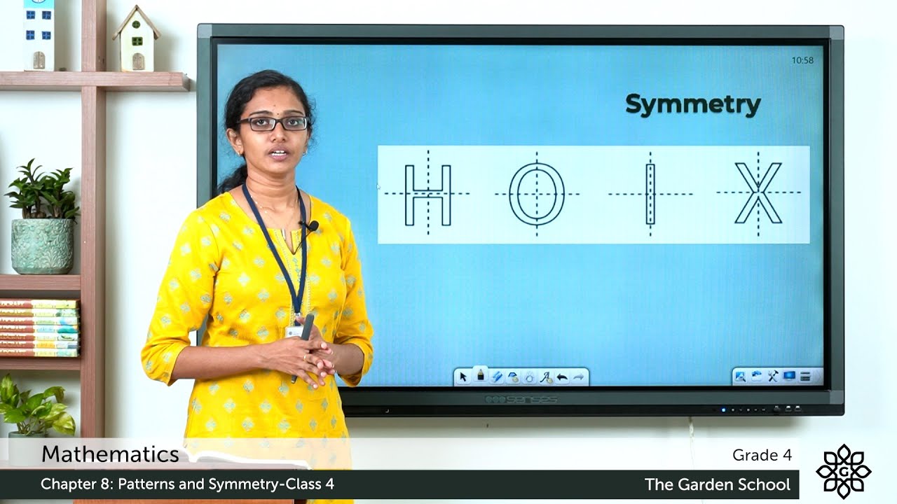 Grade 4 Mathematics Chapter 8 Class 4 Symmetry & Mirror Image - YouTube
