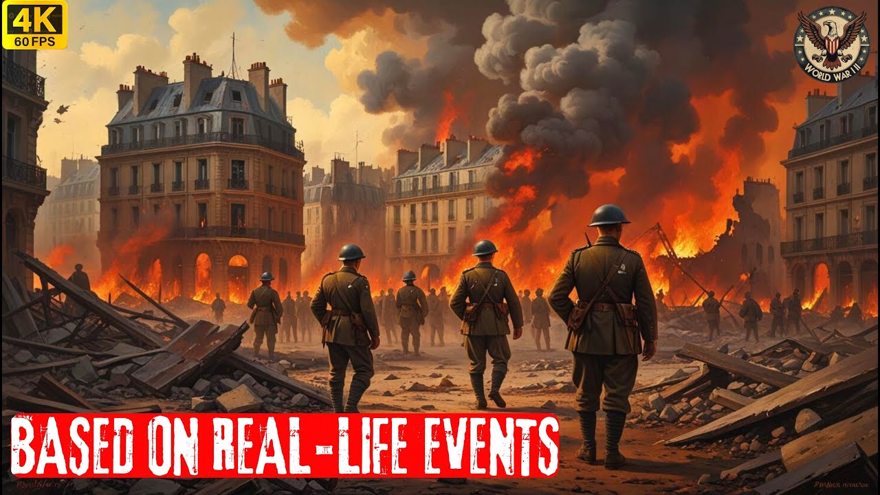 ESPIONAGE NAZI OCCUPIED PARIS IN COLORS AUGUST 1944 AGGRESSIVE COMBAT ...