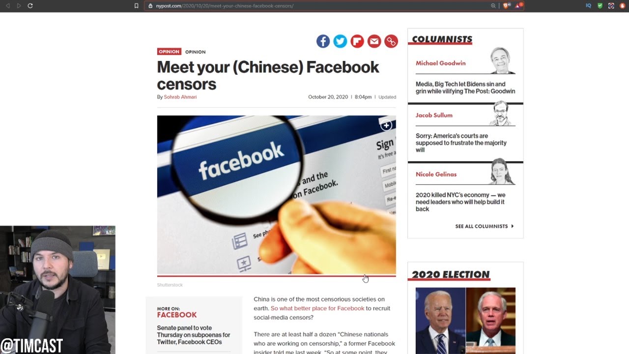 Facebook Hires Chinese Censorship Experts To Censor YOU - YouTube