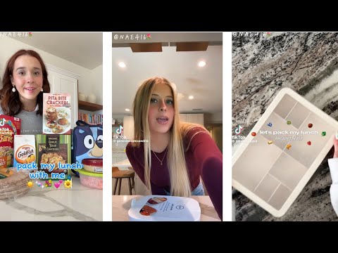Pack my lunch with me TikTok compilation |20 minutes| @ N A E 4 1 6🌷